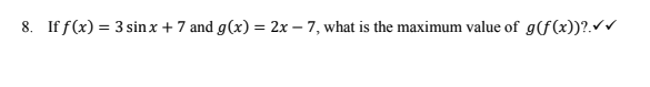 Solved If the functions y=sinx and y=cosx are both subjected | Chegg.com