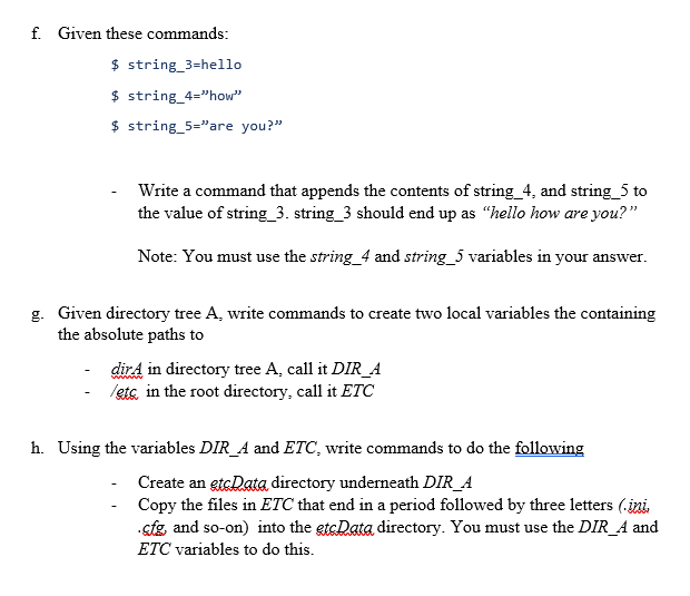 Solved Ariables The Section Setting User Defined Variables 