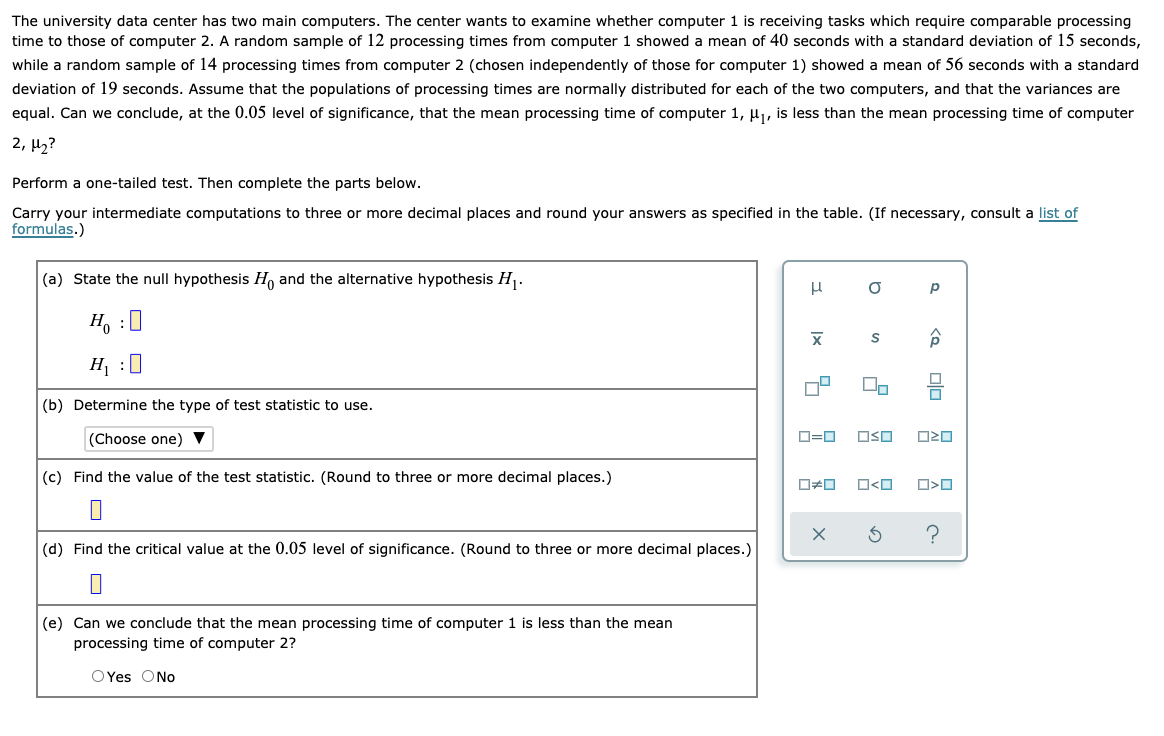 Solved The university data center has two main computers. | Chegg.com