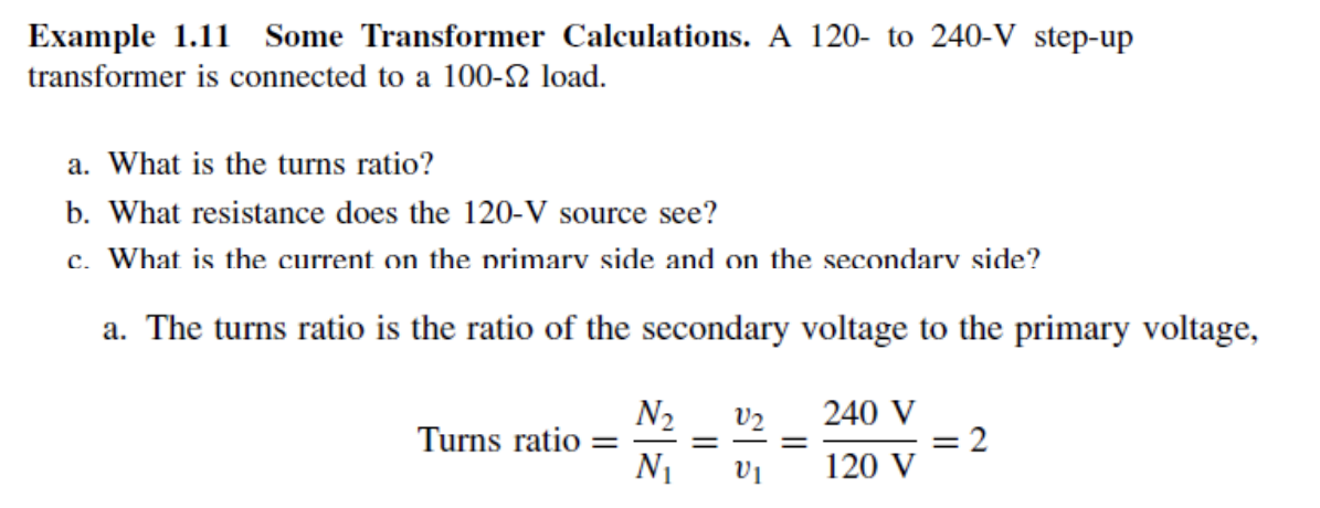 Solved A 120-V to 240-V step-up transformer is connected to | Chegg.com