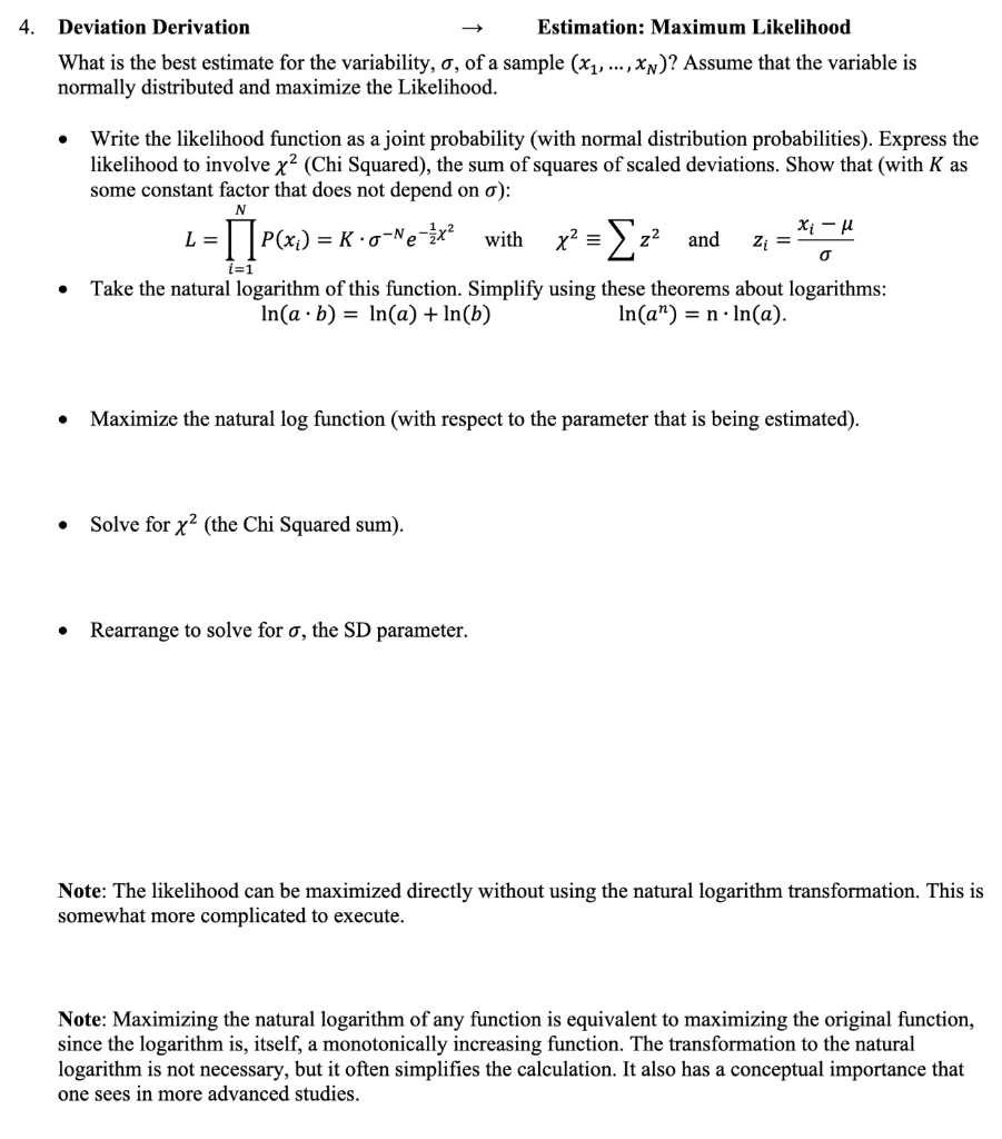 Solved What is the best estimate for the variability, σ, of | Chegg.com