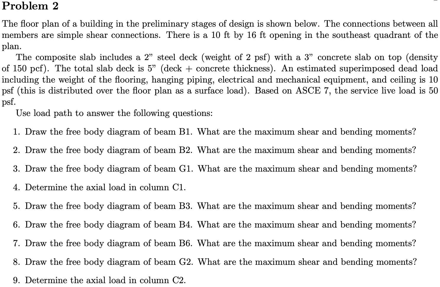 Solved Problem 2 The floor plan of a building in the | Chegg.com