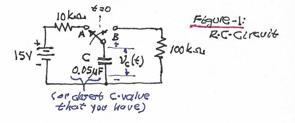 Solved R-C circuit the switch in the figure has been in | Chegg.com