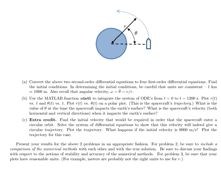 3. A large spacecraft orbits the earth at an altitude | Chegg.com