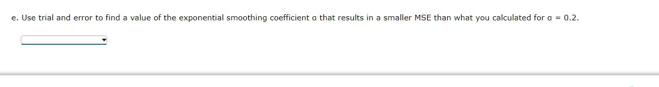 [Solved]: Consider the following time series data. a. Choo