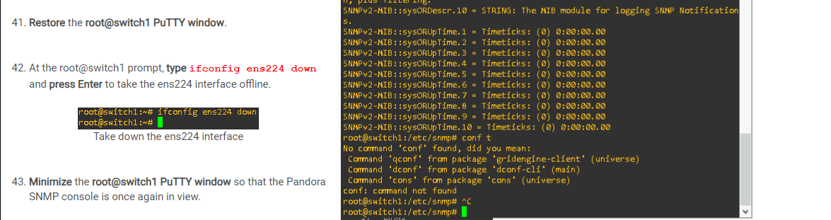 Solved To do 42, do i have to close putty and reopen it or | Chegg.com