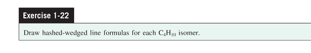 Solved Exercise 1-22 Draw hashed-wedged line formulas for | Chegg.com