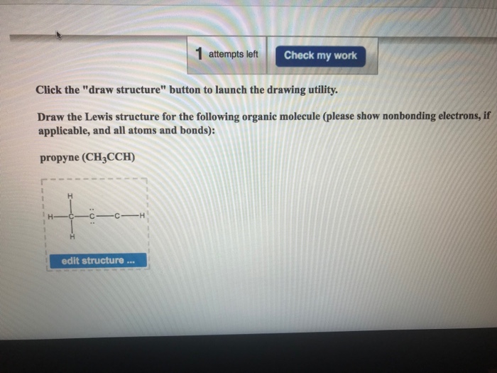 Solved 1 attempts left Check my work Click the"draw | Chegg.com