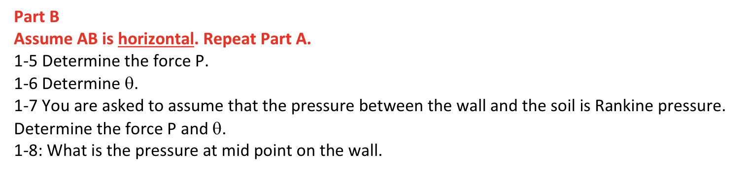 Solved Q1. Fig. 1 shows a vertical soil face supported by a | Chegg.com