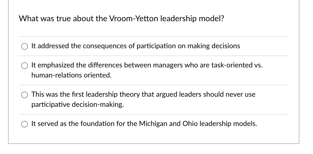 Solved In transformational leadership, leaders influence | Chegg.com