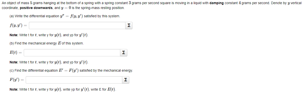Solved An object of mass 5 ﻿grams hanging at the bottom of a | Chegg.com