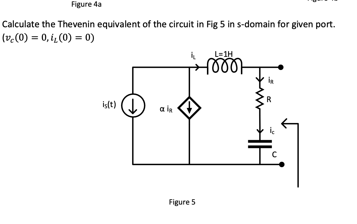 Solved Figure 4aCalculate the Thevenin equivalent of ﻿the | Chegg.com
