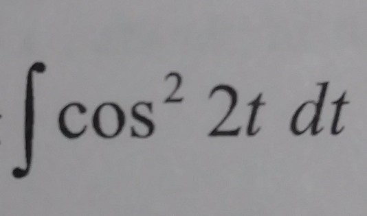 Solved - cos² 2t at | Chegg.com