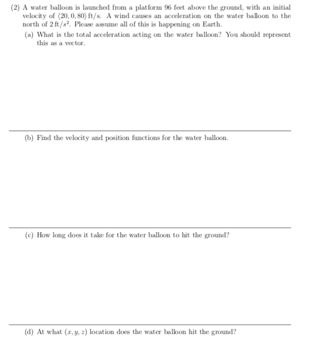 Solved 1 Consider The Following Vector Valued Function T 5373