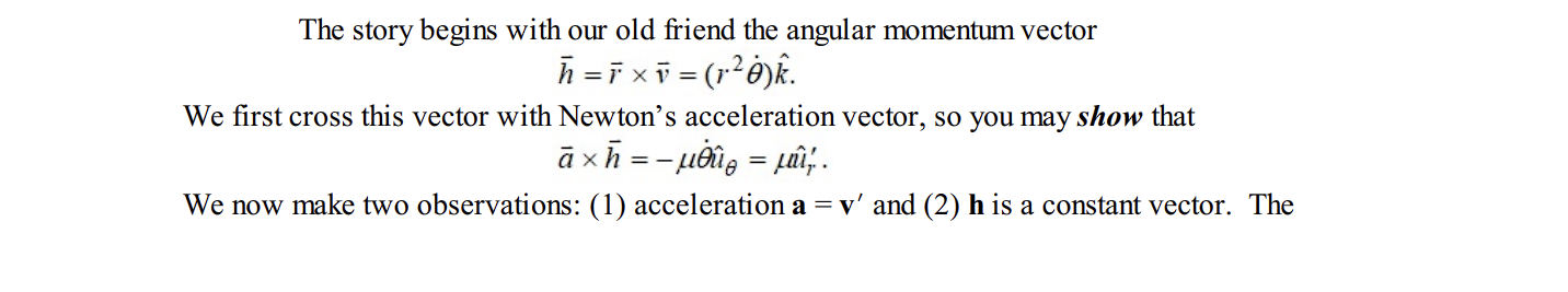 Solved It is natural to study the kinematic vector functions | Chegg.com