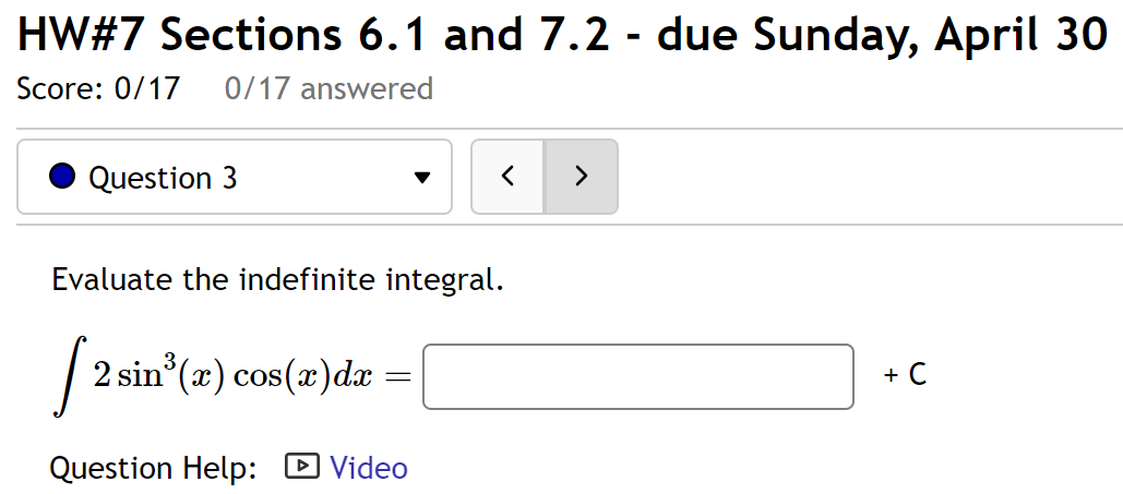 Solved HW\#7 Sections 6.1 and 7.2 - due Sunday, April 30 | Chegg.com