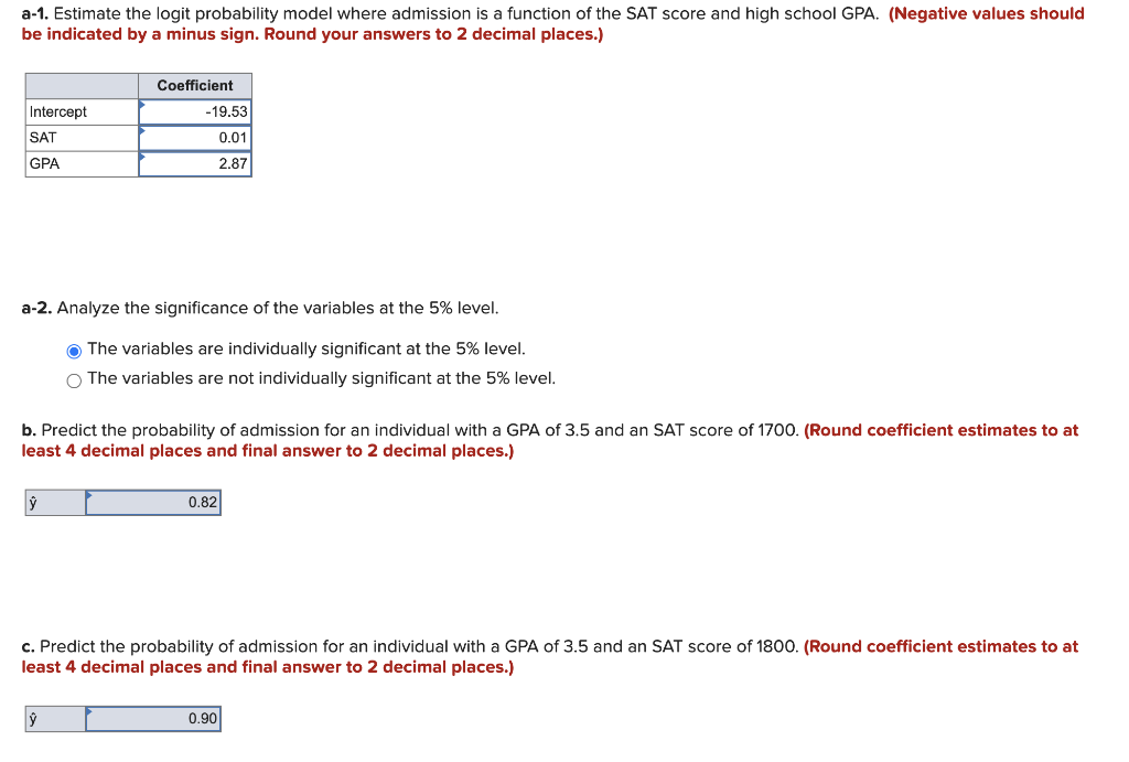 Solved The logit model cannot be estimated with Excel. | Chegg.com