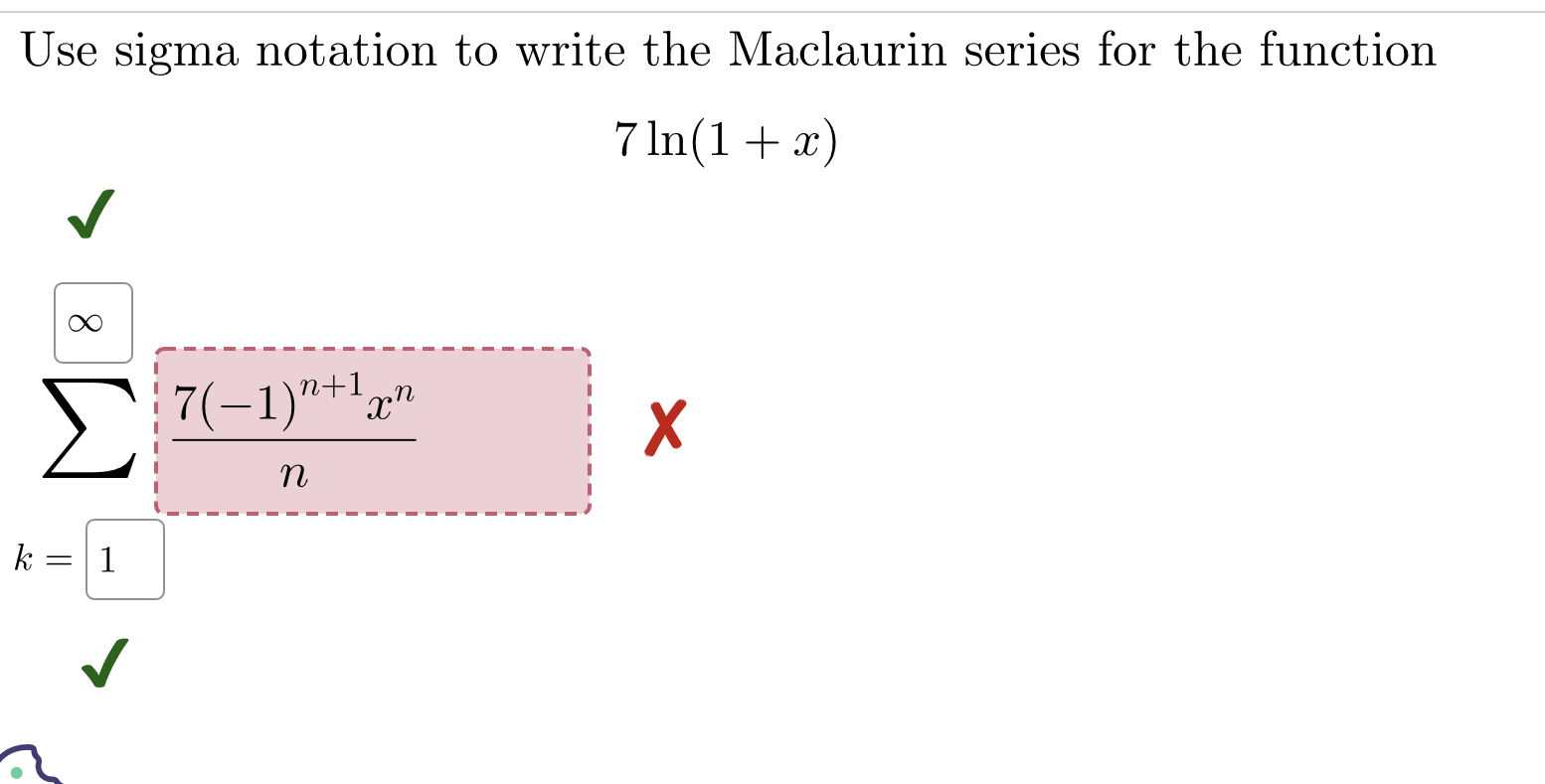 Solved Use sigma notation to write the Maclaurin series for | Chegg.com