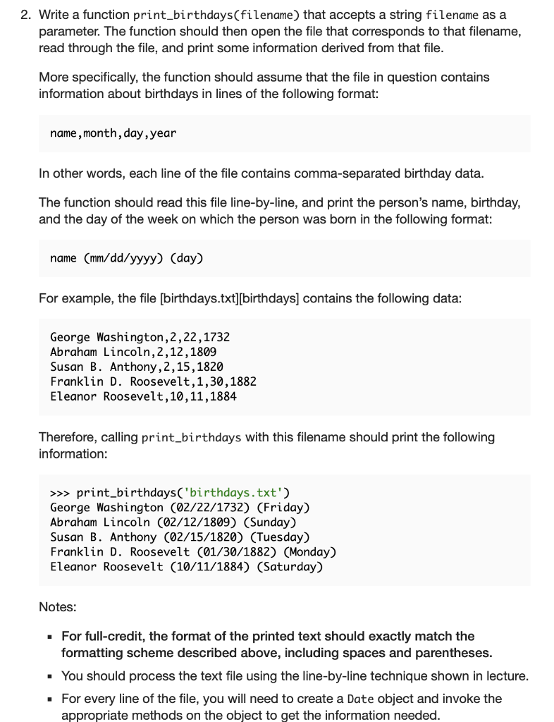 Solved # # ps9prl.py (Problem Set 9, Problem 1) # # A class | Chegg.com