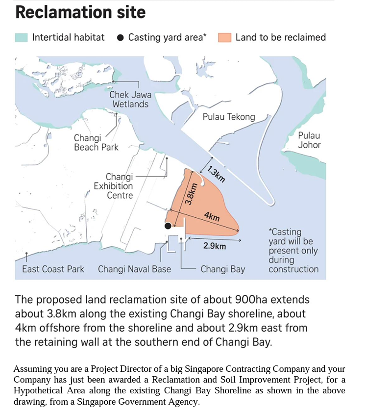 Solved The proposed land reclamation site of about 900 ha | Chegg.com