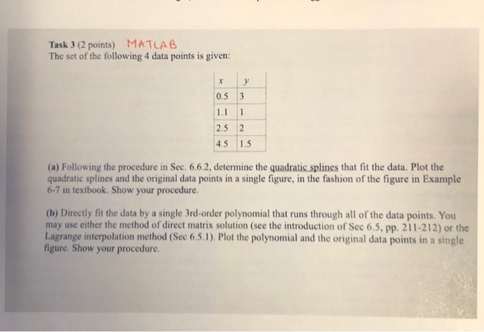 Solved Task 3 (2 points) MAT LA B The set of the following 4 | Chegg.com