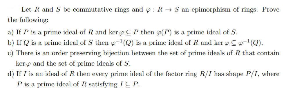 Solved Let R and S be commutative rings and 6: R + S an | Chegg.com