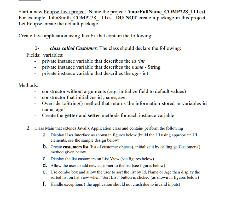 Solved Private Instance Variable That Describes The 