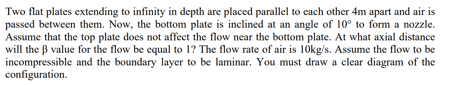 Two flat plates extending to infinity in depth are | Chegg.com