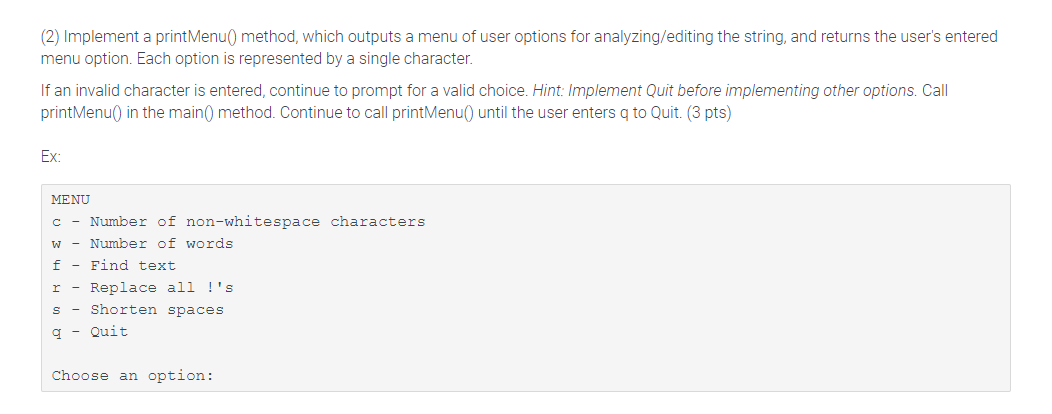 Solved 9.24 LAB*: Program: Authoring assistant (1) Prompt | Chegg.com