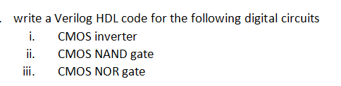 Solved write a Verilog HDL code for the following digital | Chegg.com