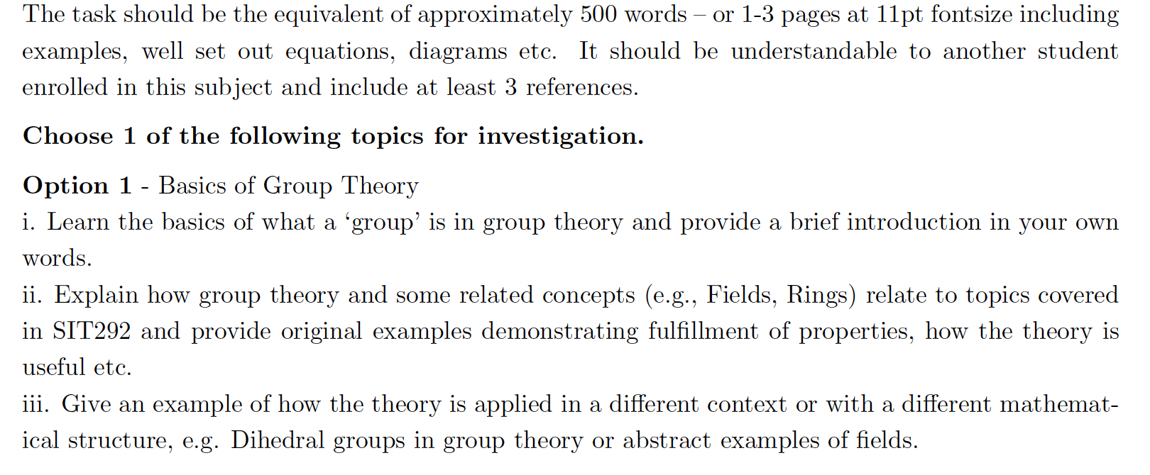 Solved The task should be the equivalent of approximately | Chegg.com