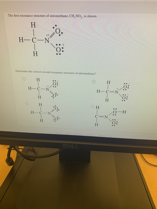 Nitromethane Resonance Structures