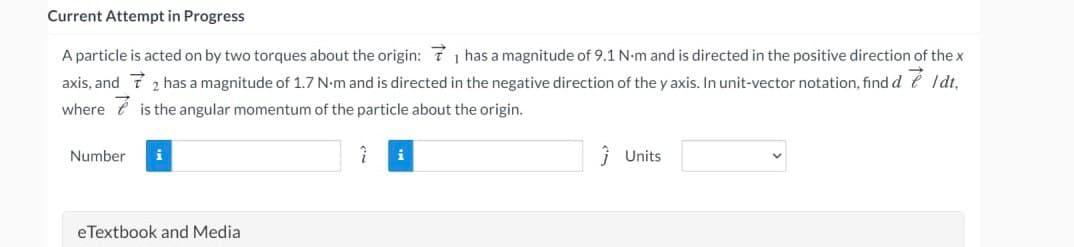 Solved Current Attempt in Progress A particle is acted on by | Chegg.com