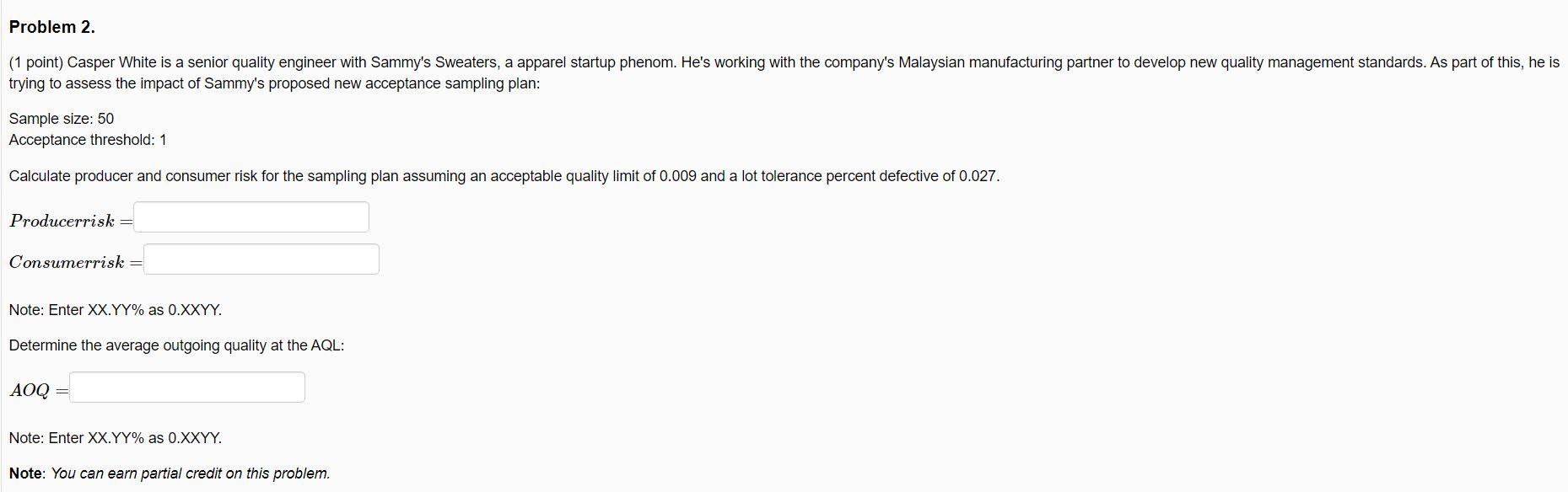 Solved trying to assess the impact of Sammy's proposed new | Chegg.com