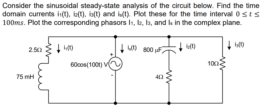 Solved Consider the sinusoidal steady-state analysis of the | Chegg.com