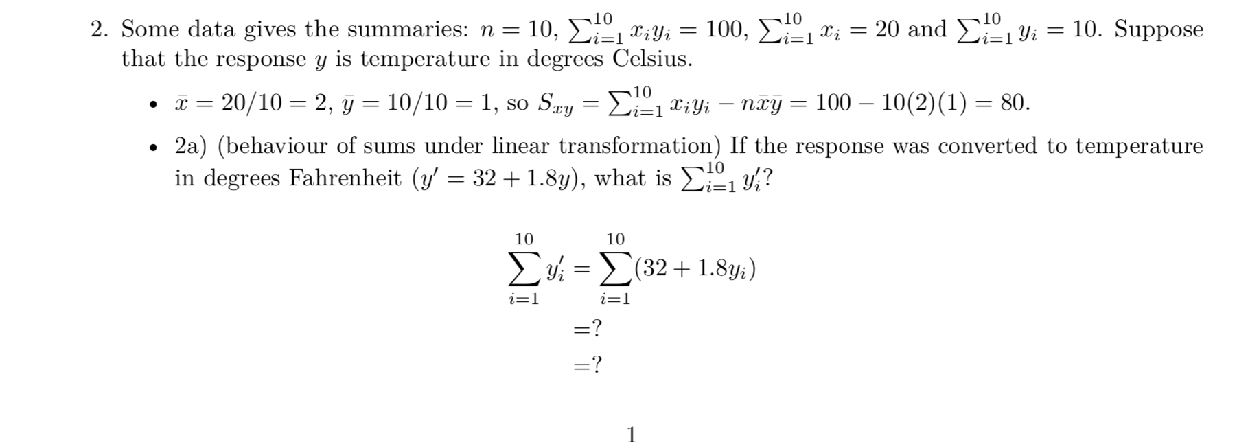 Solved 2. Some data gives the summaries: | Chegg.com
