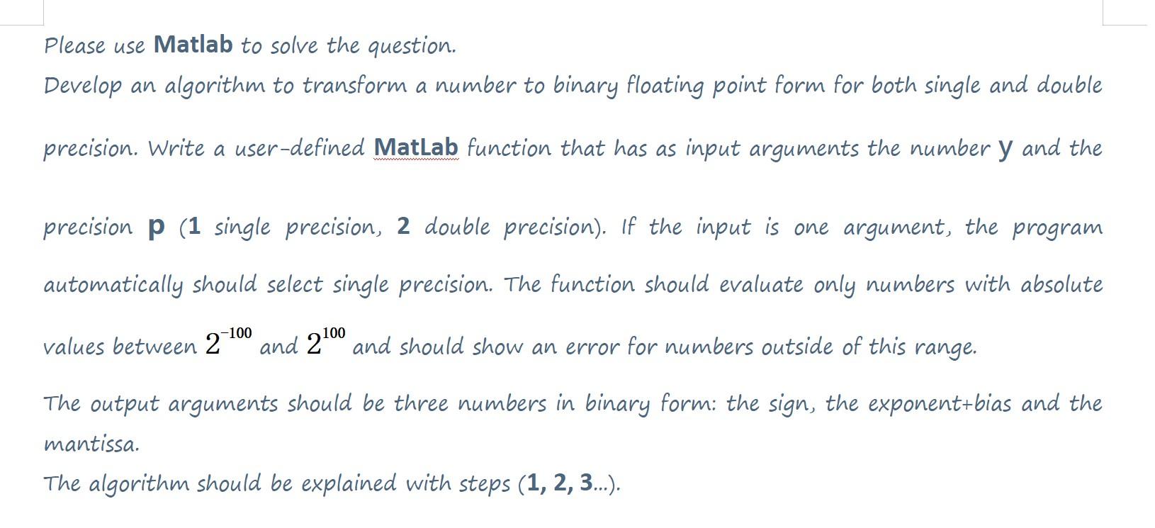 Solved Hello,there is a challenging question about Matlab.Do | Chegg.com