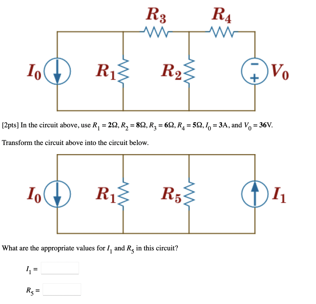 Solved In the circuit above, use R1 = 2Ω, R2 = 8Ω, R3 = 6Ω, | Chegg.com