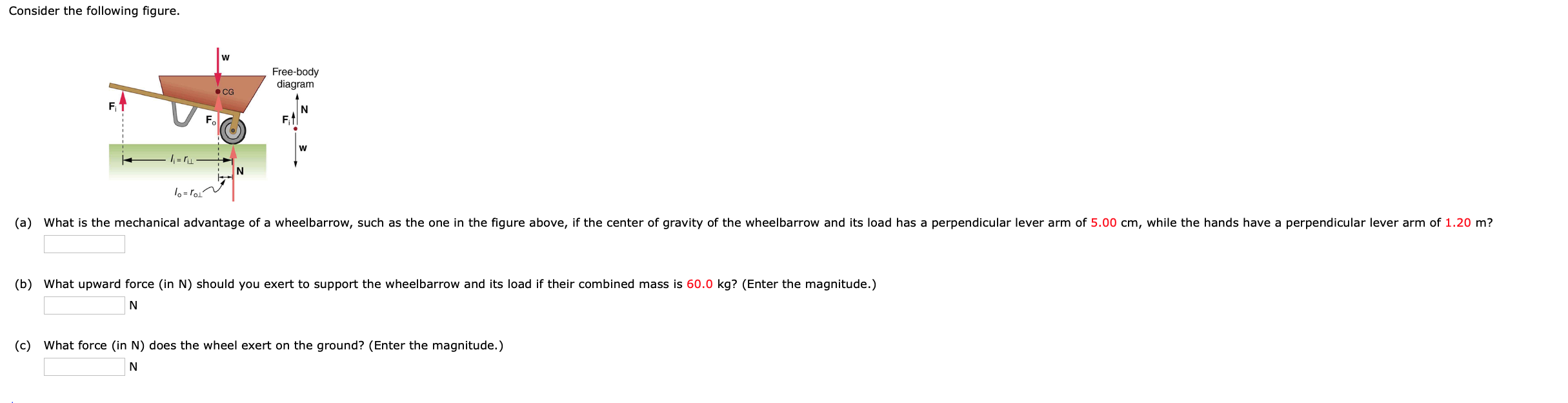 Solved Consider the following figure. w Free-body diagram CG | Chegg.com