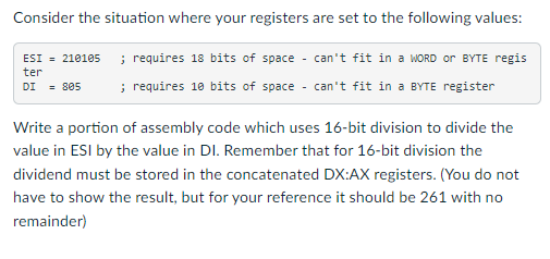 Solved This is a MASM Project Assembly Code for x86 | Chegg.com