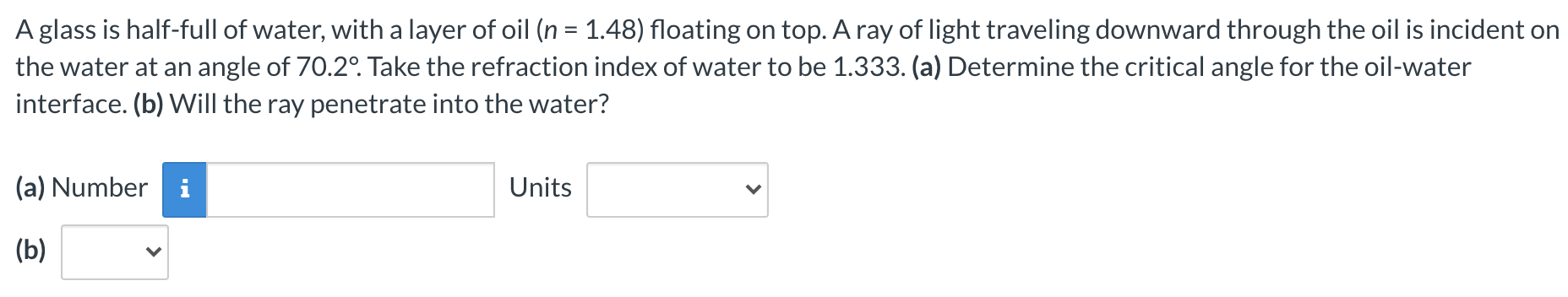 Solved = Horizontal rays of red light (1 = 660 nm, in | Chegg.com
