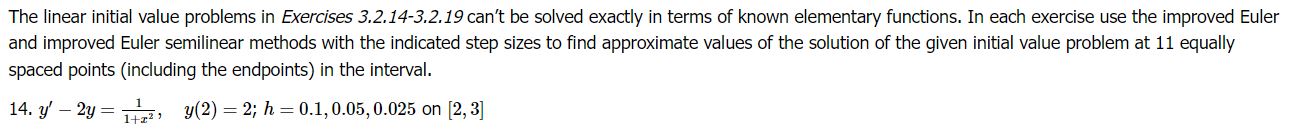 Solved The linear initial value problems in Exercises | Chegg.com Solved The linear initial value problems in Exercises | Chegg.com