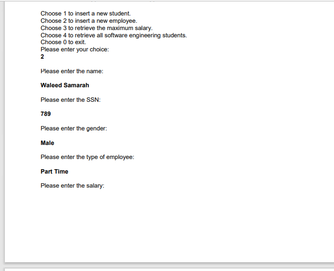 Solved In Lab Q1) Write a java program with the following | Chegg.com