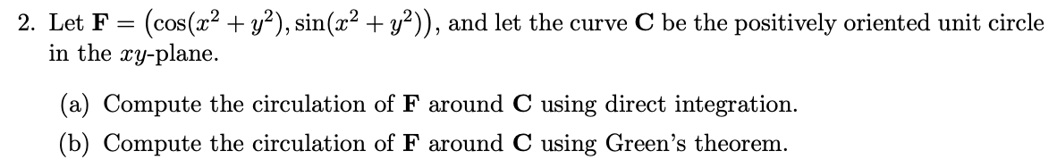 [solved] All Parts Please 2 Let Mathbf{f} Left Cos