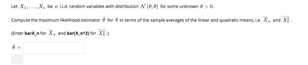 Solved Let X, . . . , Xn be n iid. random variables with | Chegg.com
