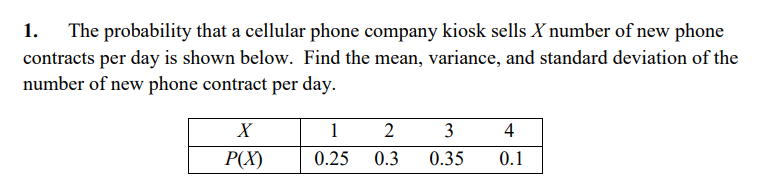 Solved 1. The probability that a cellular phone company | Chegg.com