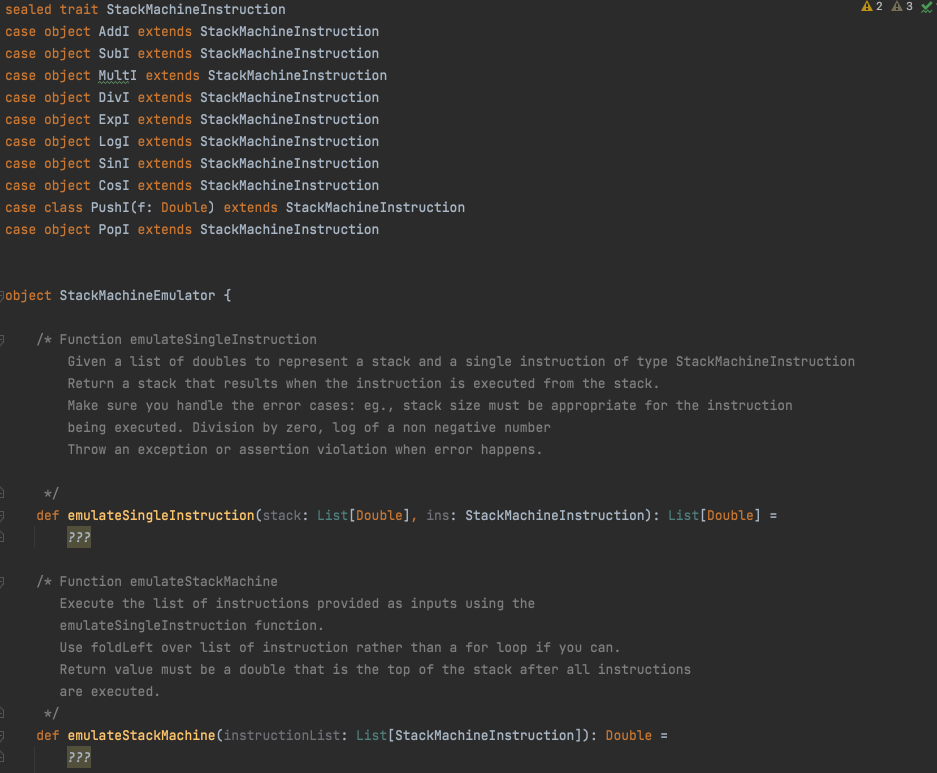 Implement the methods emulateSingleInstruction and | Chegg.com