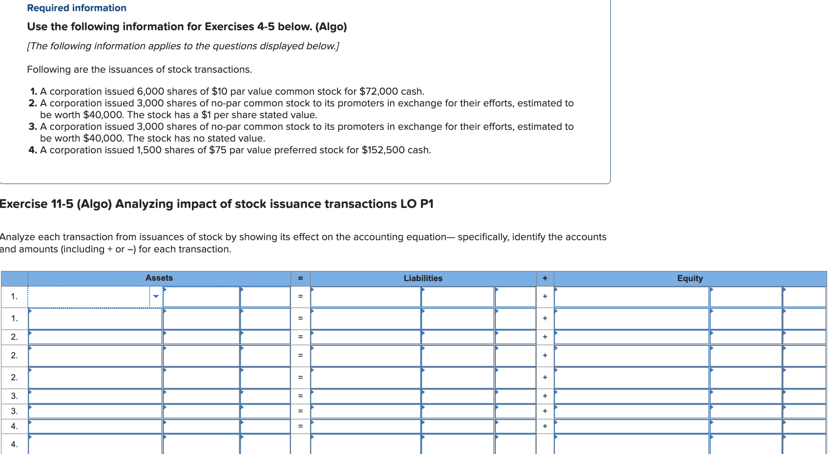 Solved Required information Use the following information | Chegg.com