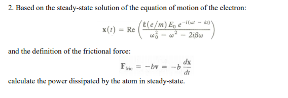 Solved 2. Based on the steady-state solution of the equation | Chegg.com