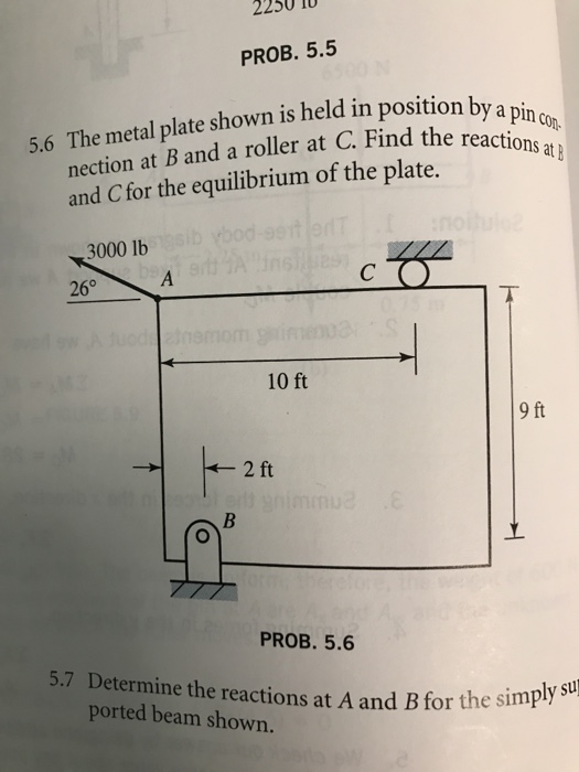 Solved The metal plate shown is held in position by a pin at | Chegg.com